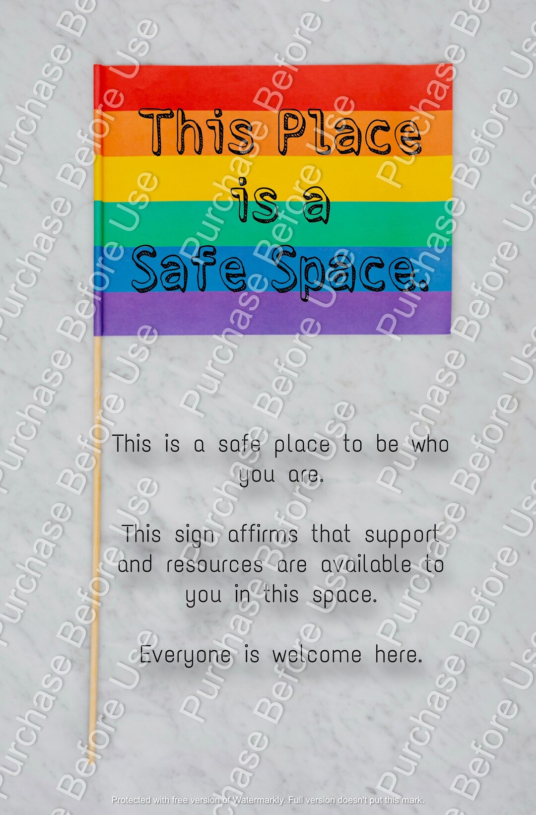 Safe Space Digital Poster File (no Physical Product) - Etsy