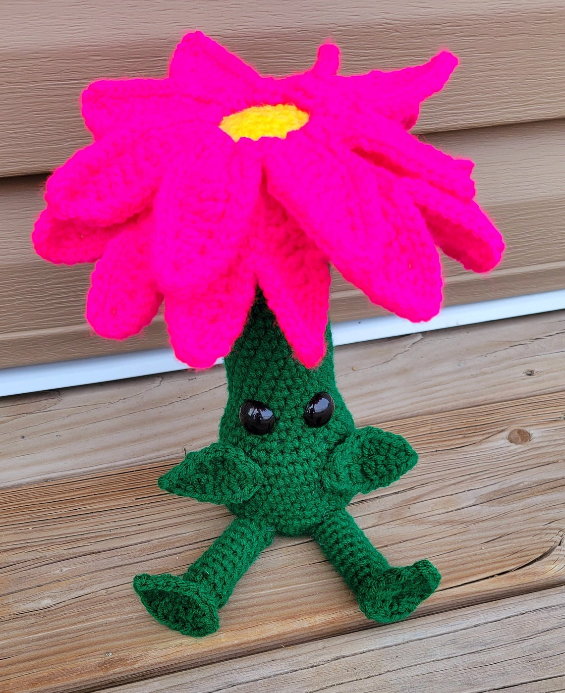 Crochet Flower finished Product, Amigurumi Flower, Flower Plush, Flower ...