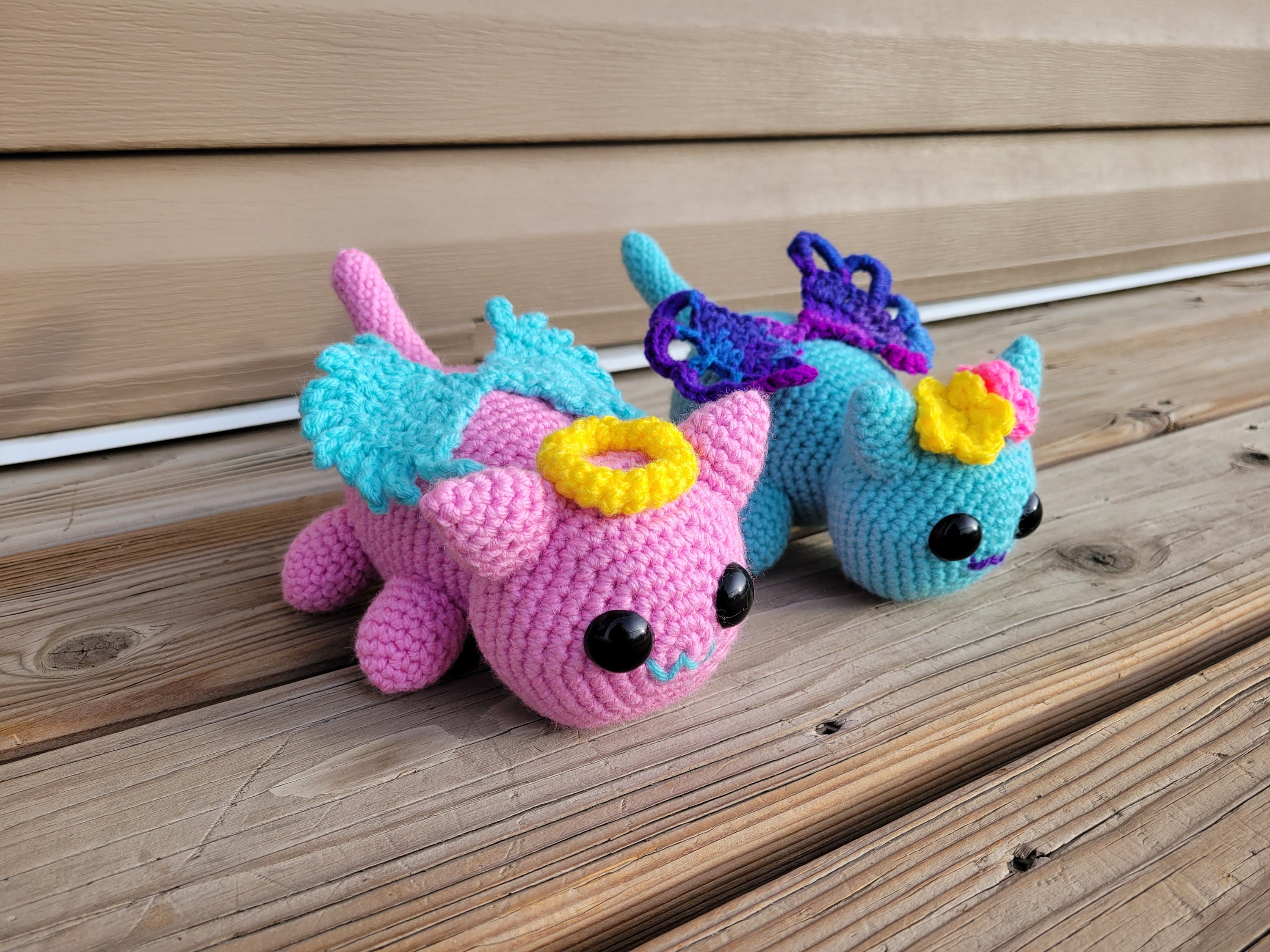 Butterfly Fairy Meow Cat and Angel Meow Cat Toy Crochet Pattern, Cat ...