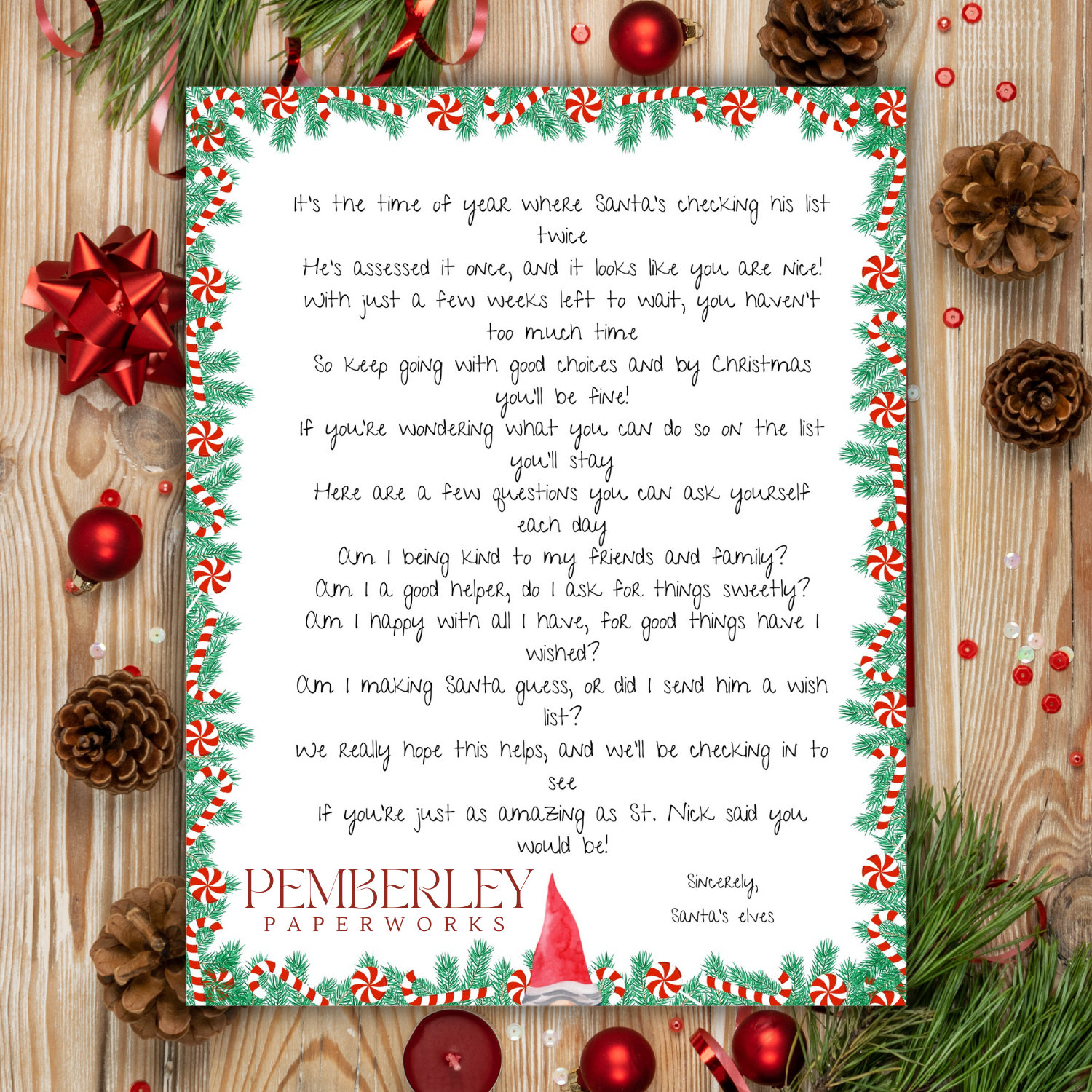 Printable Elf Letter - Instant Download - Christmas Letter ...