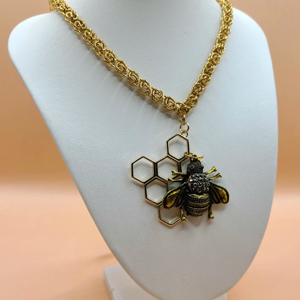 Bee Necklace - Etsy