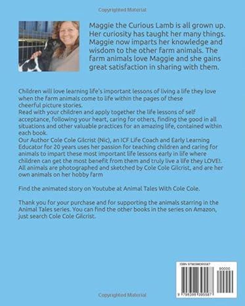 Children's Book Maggie the Magnificent Sheep - Etsy