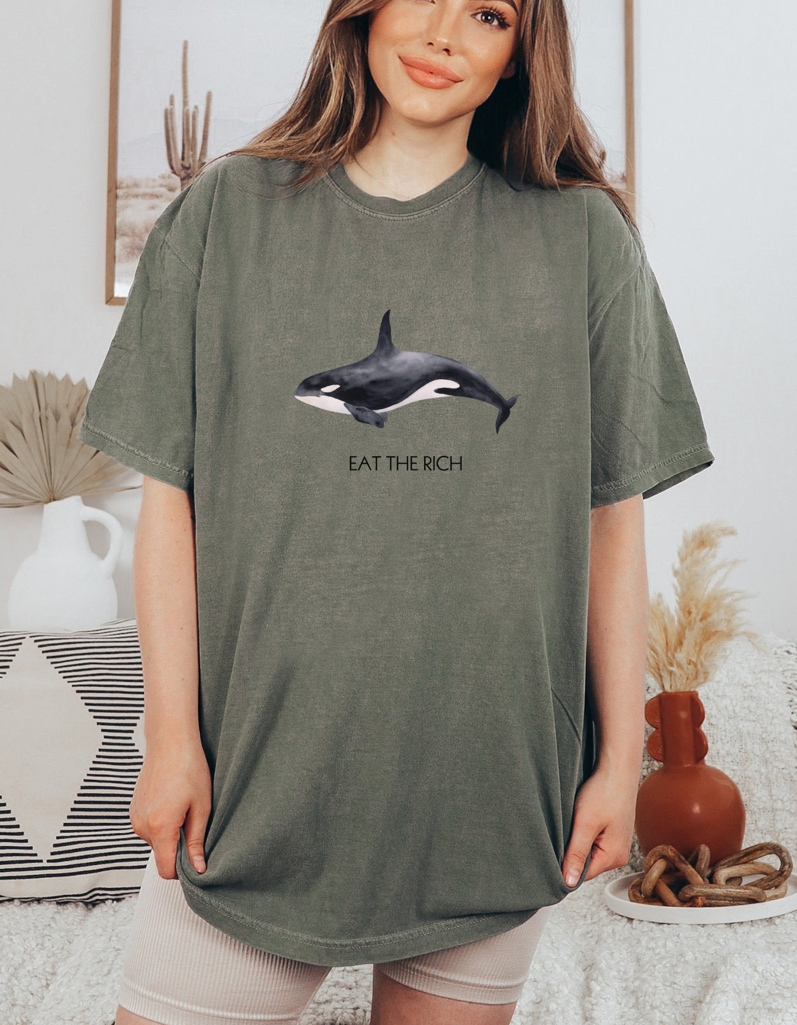 Orca Whale Shirt Eat the Rich Killer Orca Whales Orca's - Etsy
