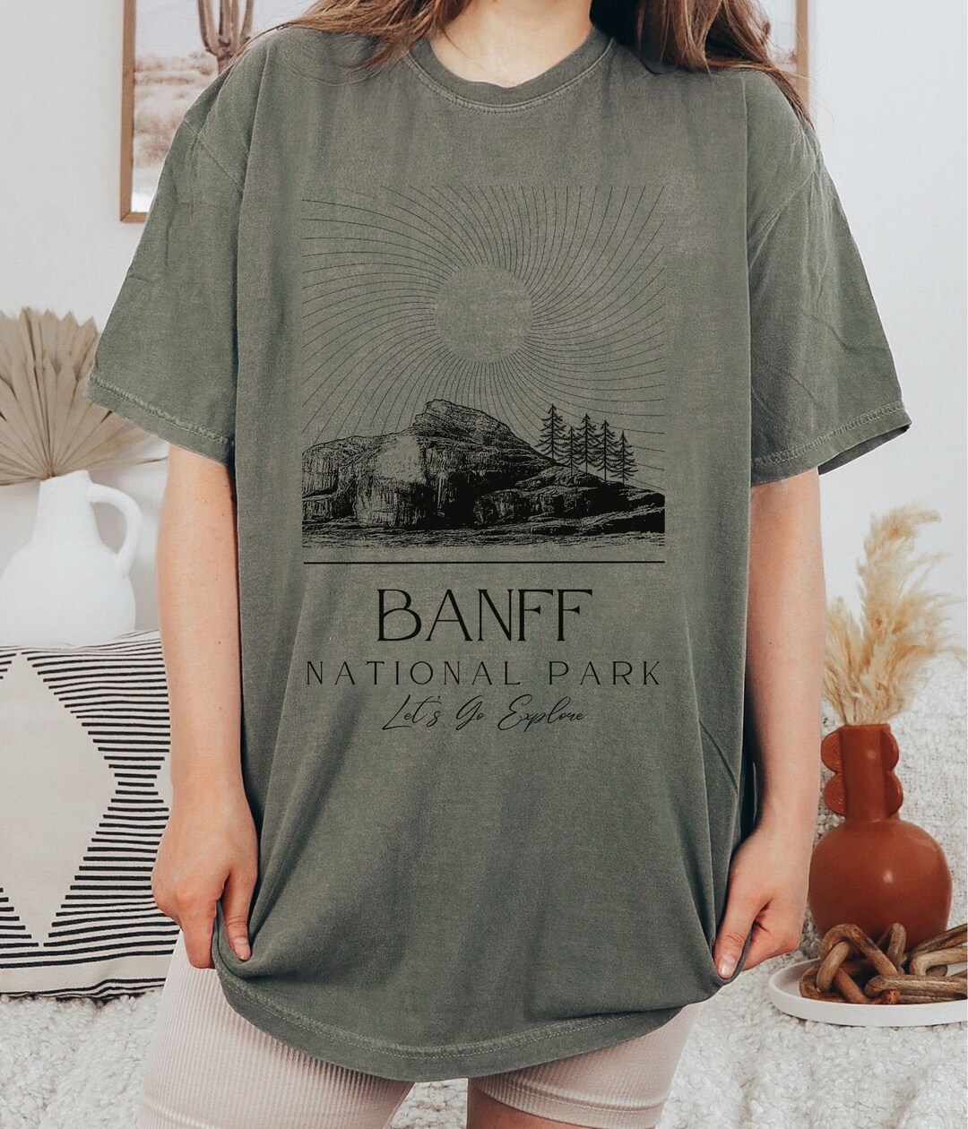 Banff National Park Shirt, Vintage Style Parks Canada Shirt, Granola ...