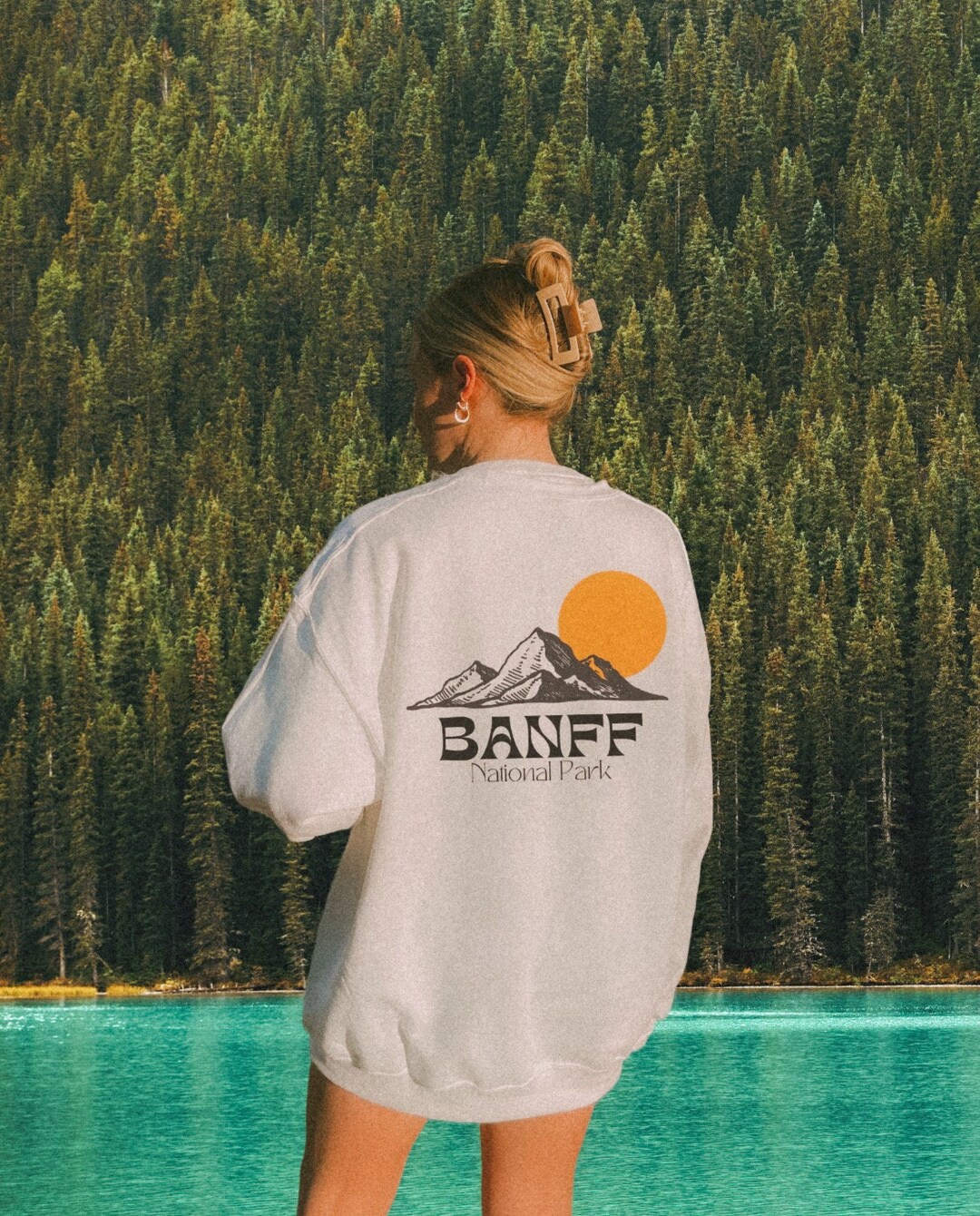 Banff National Park Crew Neck Sweatshirt, Granola Girl Aesthetic ...