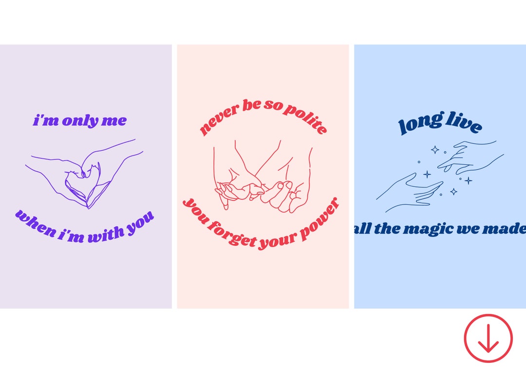 Taylor Swift Minimal Classroom Poster Bundle Wall Art - Etsy