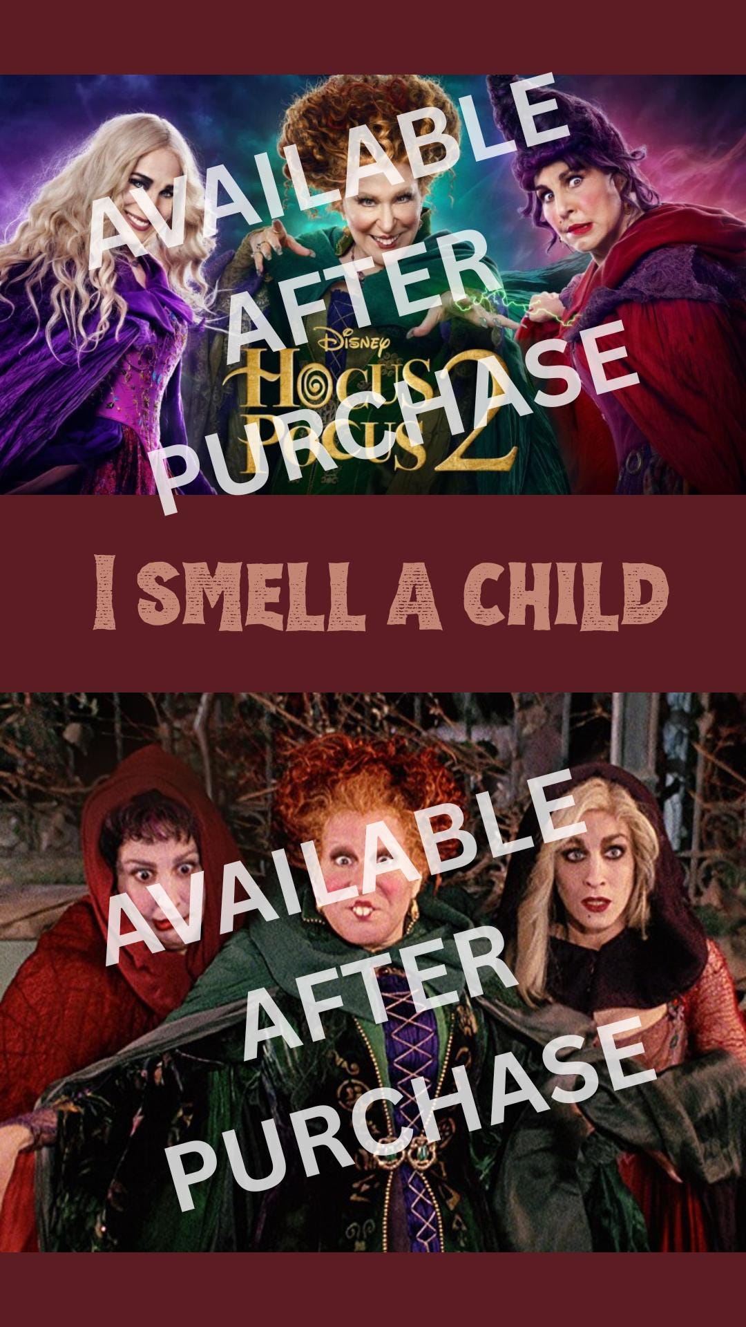Hocus Pocus Halloween Phone Wallpaper, Set of 5 (digital Download) - Etsy