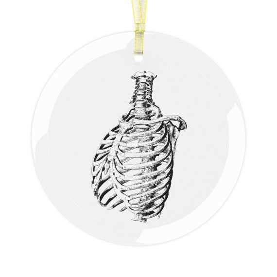 Rib Cage Glass Ornament - Etsy