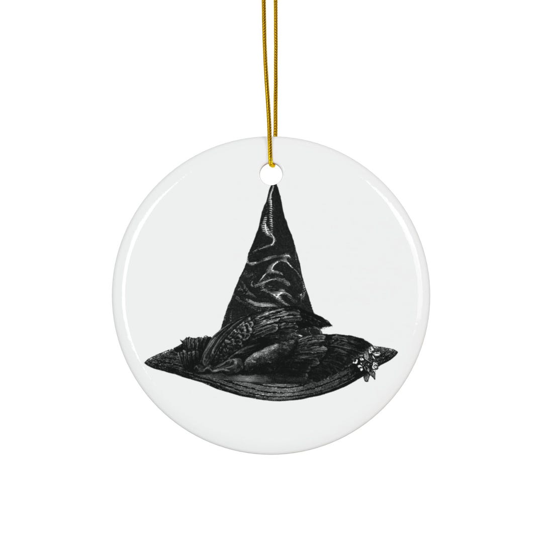 Practical Magic Witches Hat White Ceramic Ornament - Etsy