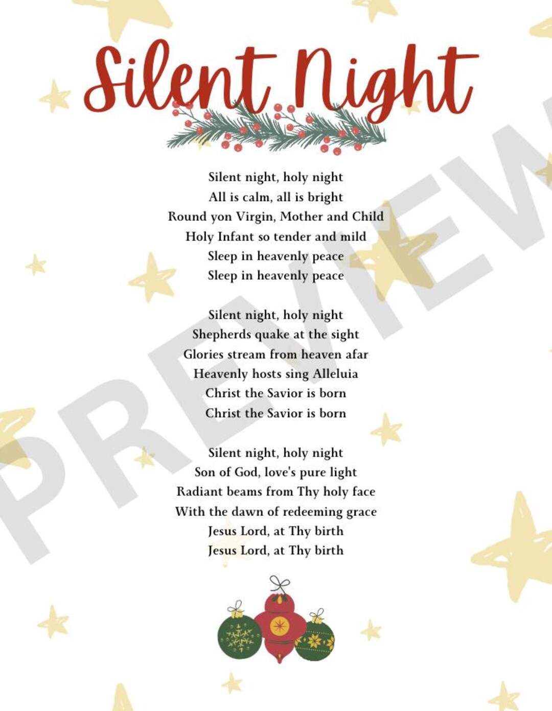 Christmas Songs Lyric Pack - Etsy