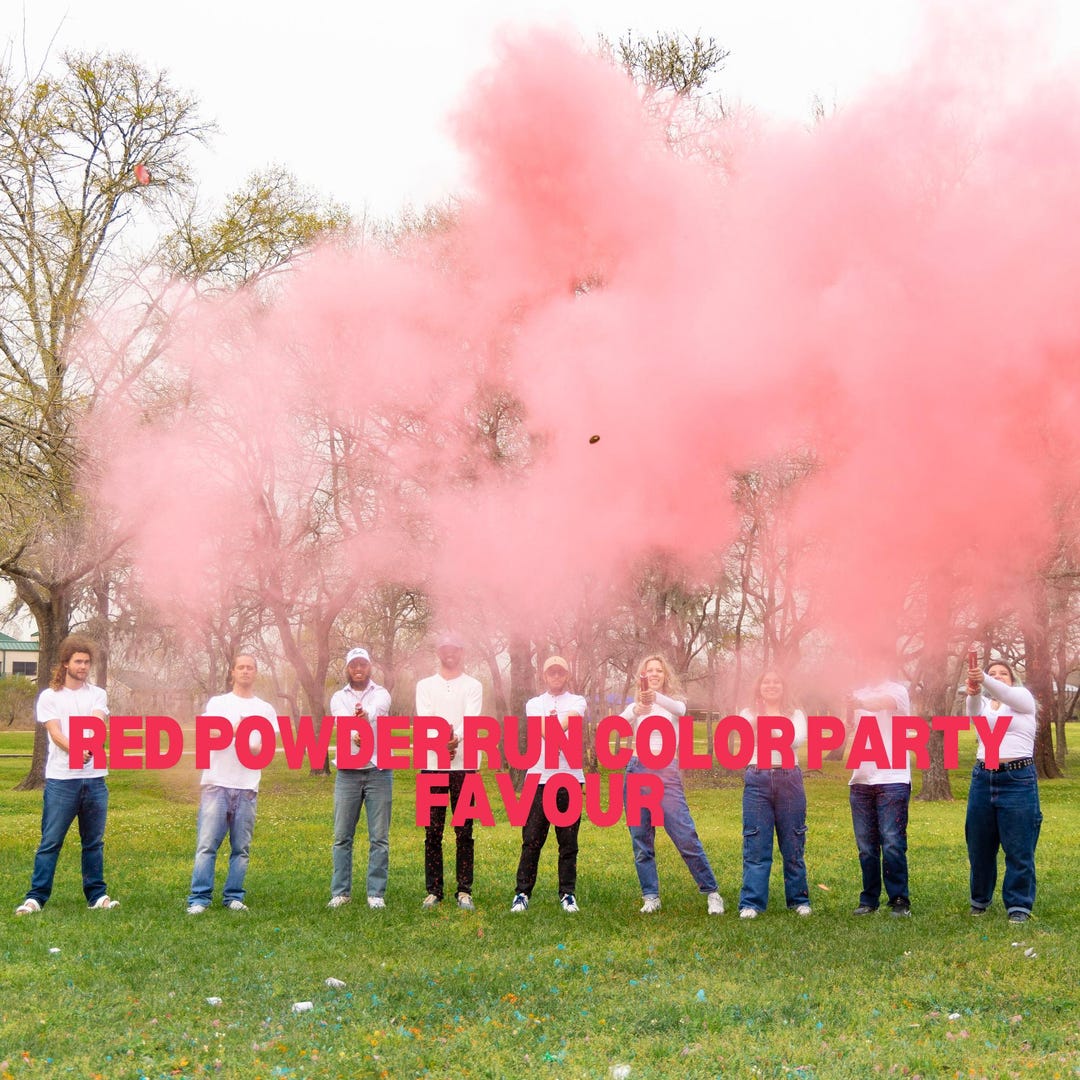 Red Powder Color Run Party for Graduation NO MESS New Year Celebration ...