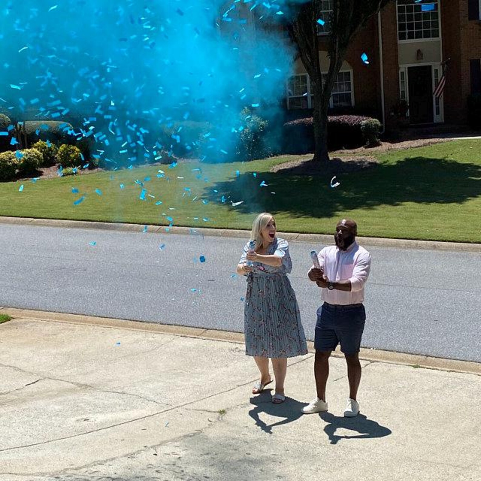 Biodegradable Gender Reveal Confetti & Powder Combo, 2-piece - Etsy