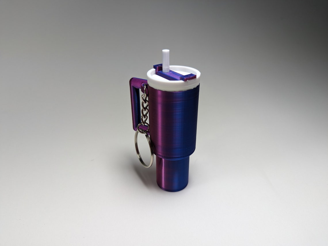 Very Cute Stanley Tumbler Style Keychain With Removable Lid - Etsy