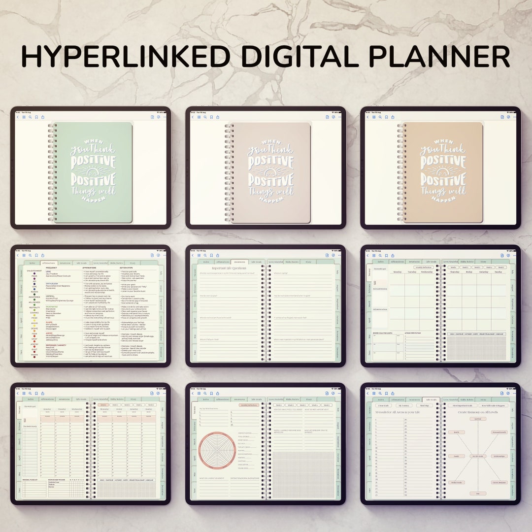 Digital Planner for Goodnotes, Notability, iPad Digital Planner ...
