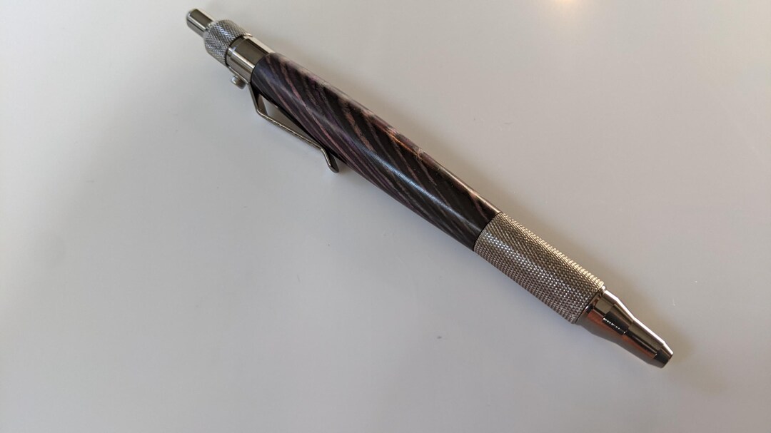Anvil Click Pen W/ Purple Hardwood Barrel - Etsy
