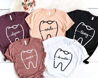 Custom Tooth Tee - Etsy