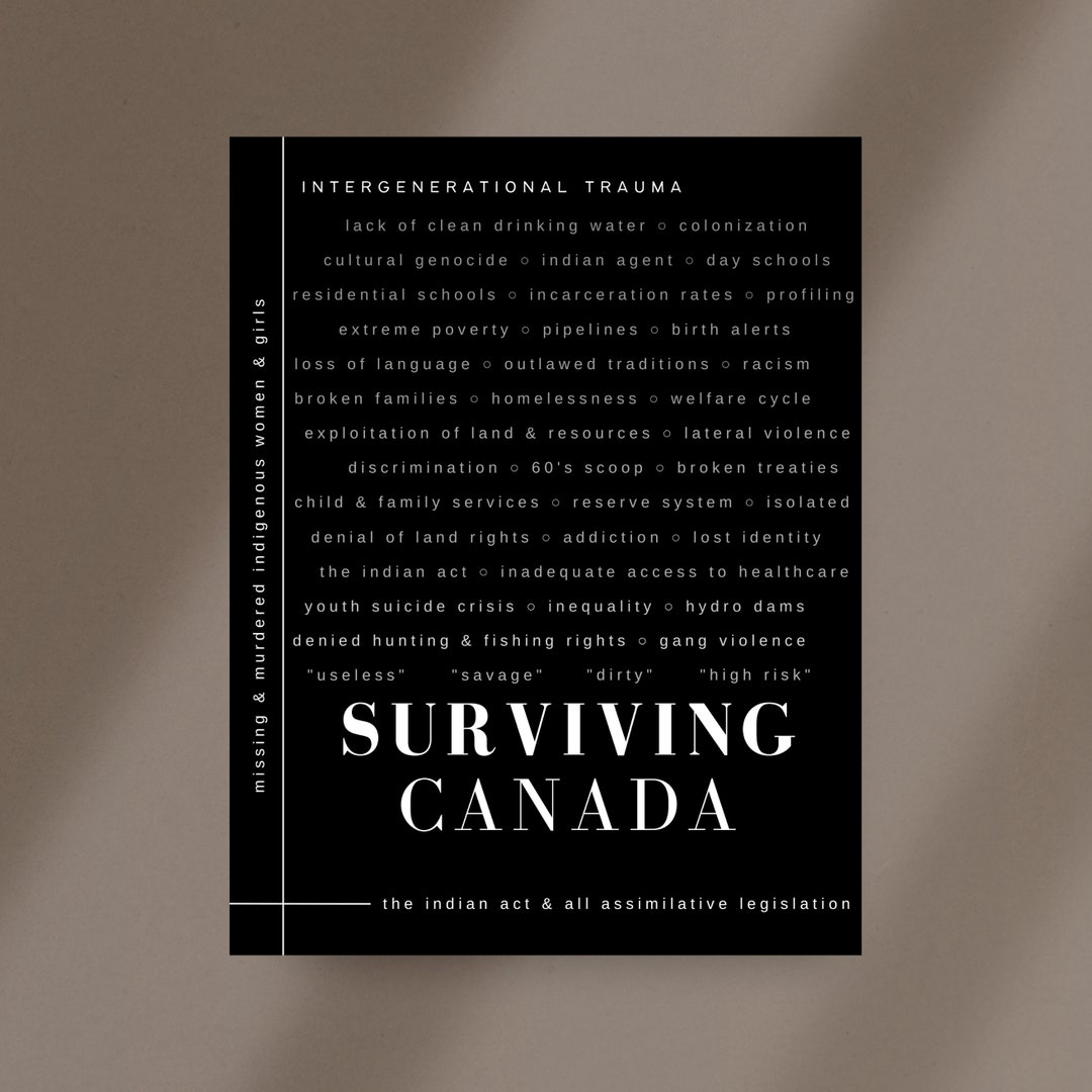 Surviving Canada Art Print - Indigenous Truth - Etsy