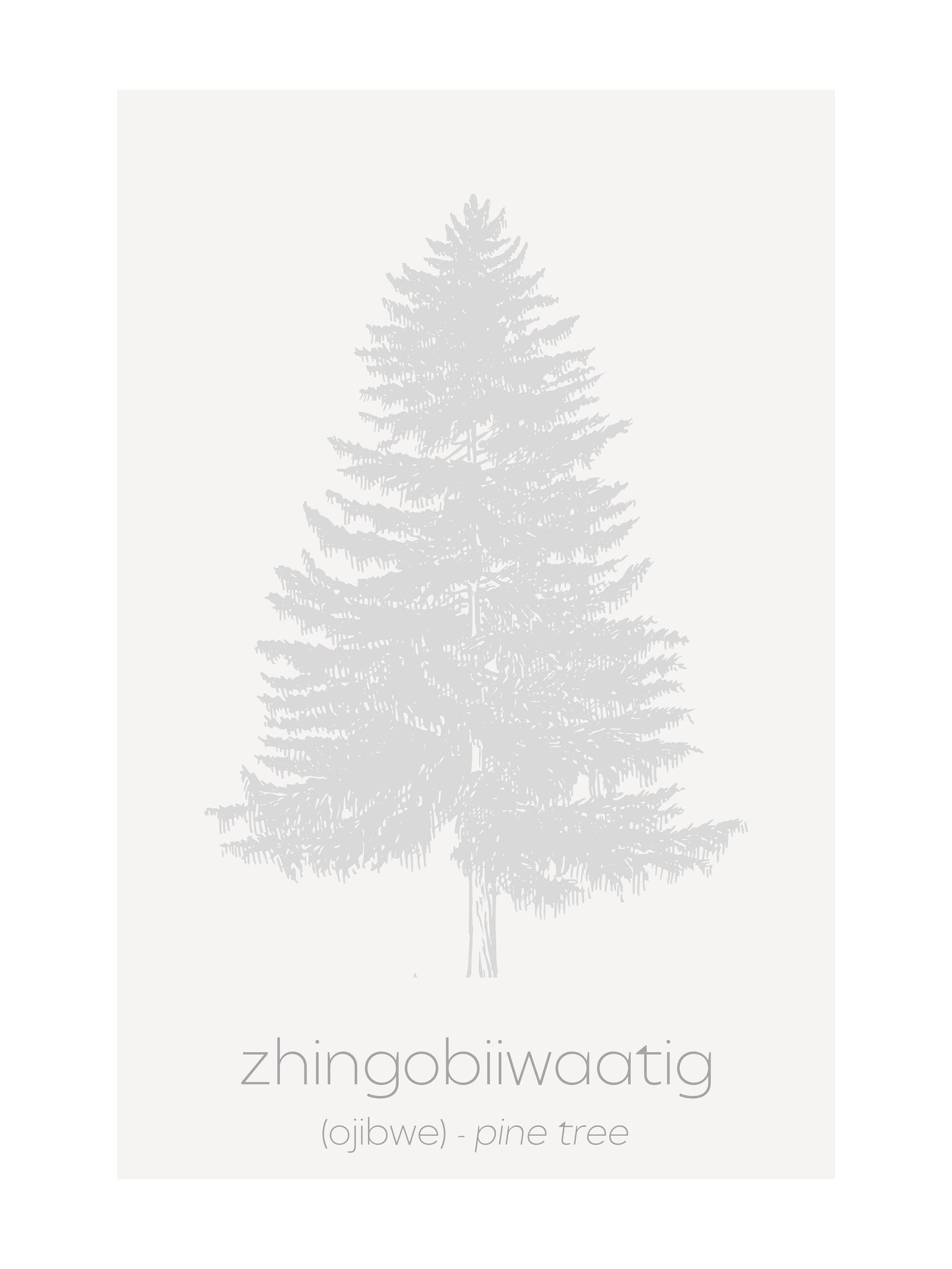 Minimalist Ojibwe Plants and Trees Art Print Set of 4 - Digital ...