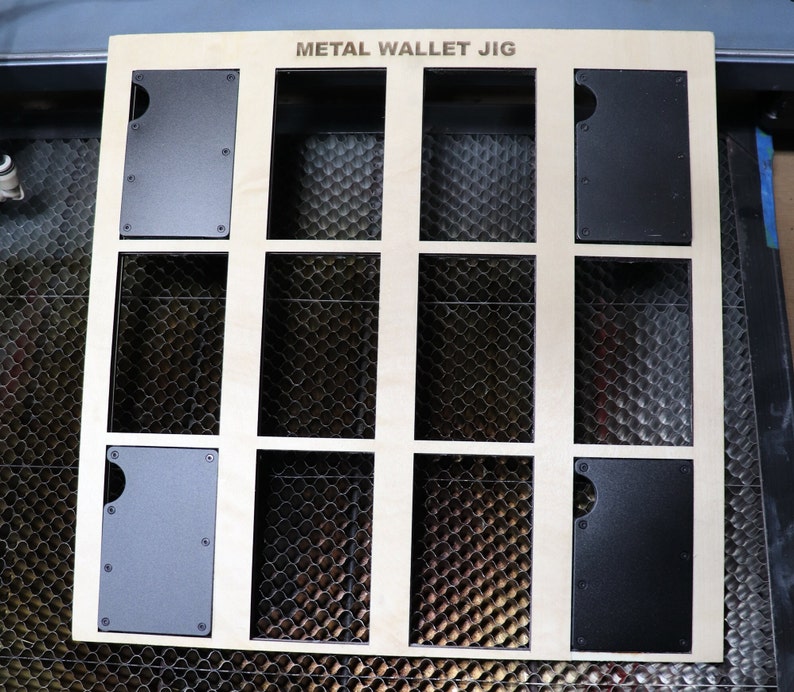 Lightburn Metal RFID Blocking Wallet Jig - Etsy
