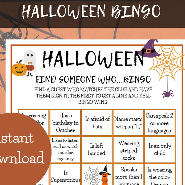 Halloween Bingo - Etsy