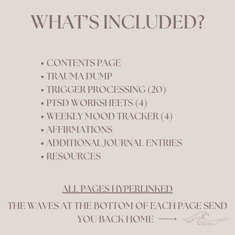 Trauma Processing Journal, PTSD Workbook, Selfcare Journal, Trauma ...