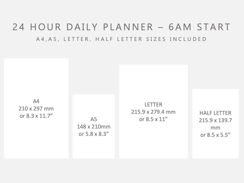 Printable PDF Daily Schedule 6AM Start With Daily to Do List - Etsy