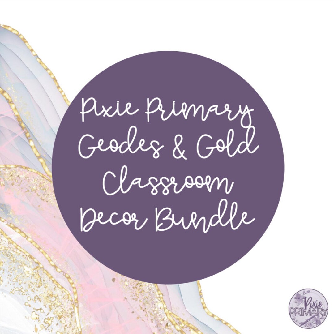 Geodes and Gold Homeschool/classroom Decor Bundle - Etsy