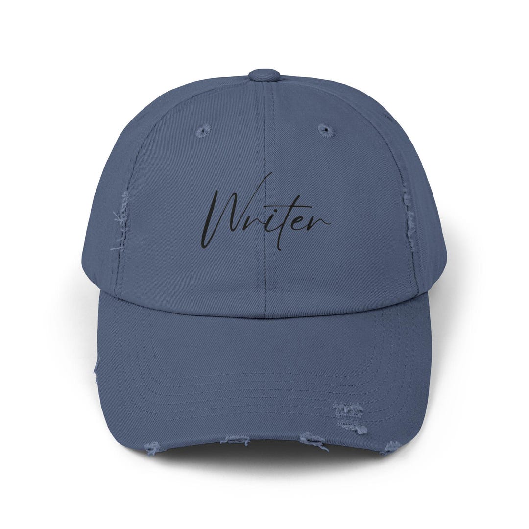 Distressed Cap, Writer Gift Idea, Reader Hat, Author Baseball Cap ...