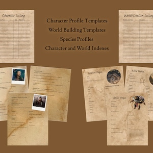 Fantasy Writer’s Binder, Outlines, Writing Template, Writing Toolkit ...