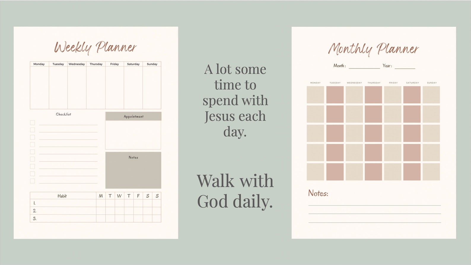 Christian Binder Template: Guided Prayer, Bible Study, Verse Mapping ...