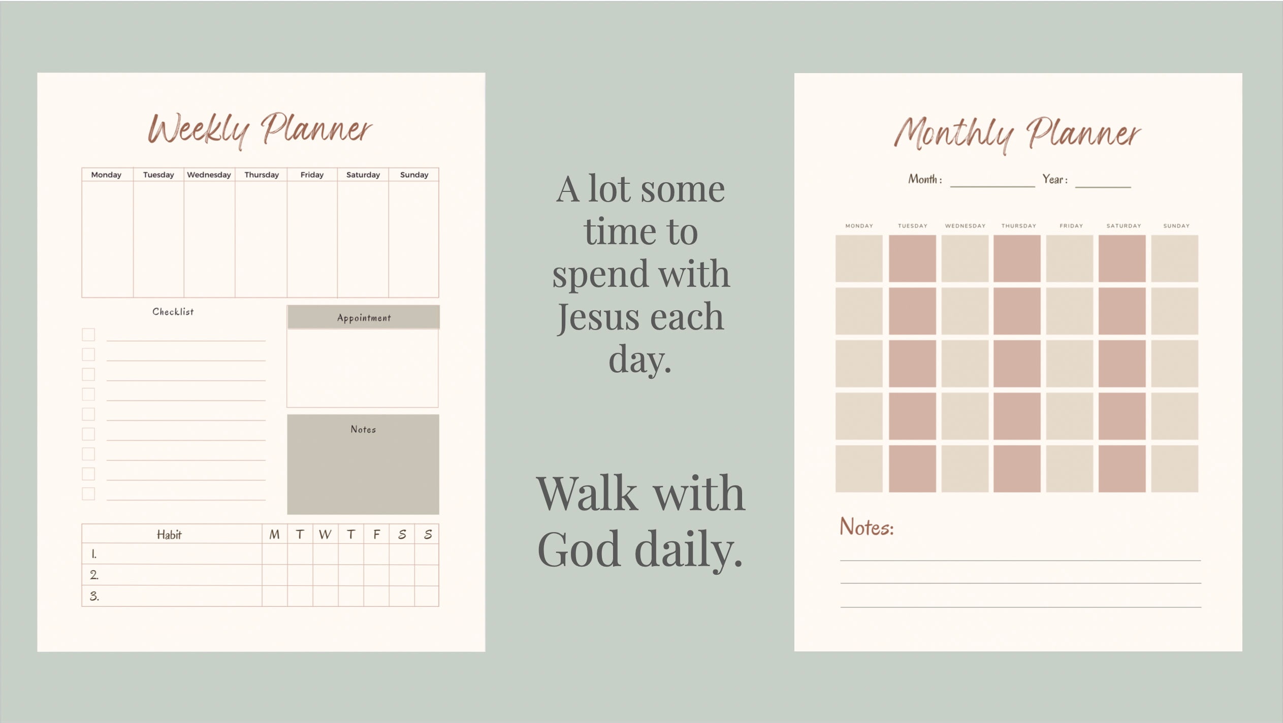 Christian Binder Template: Guided Prayer, Bible Study, Verse Mapping ...