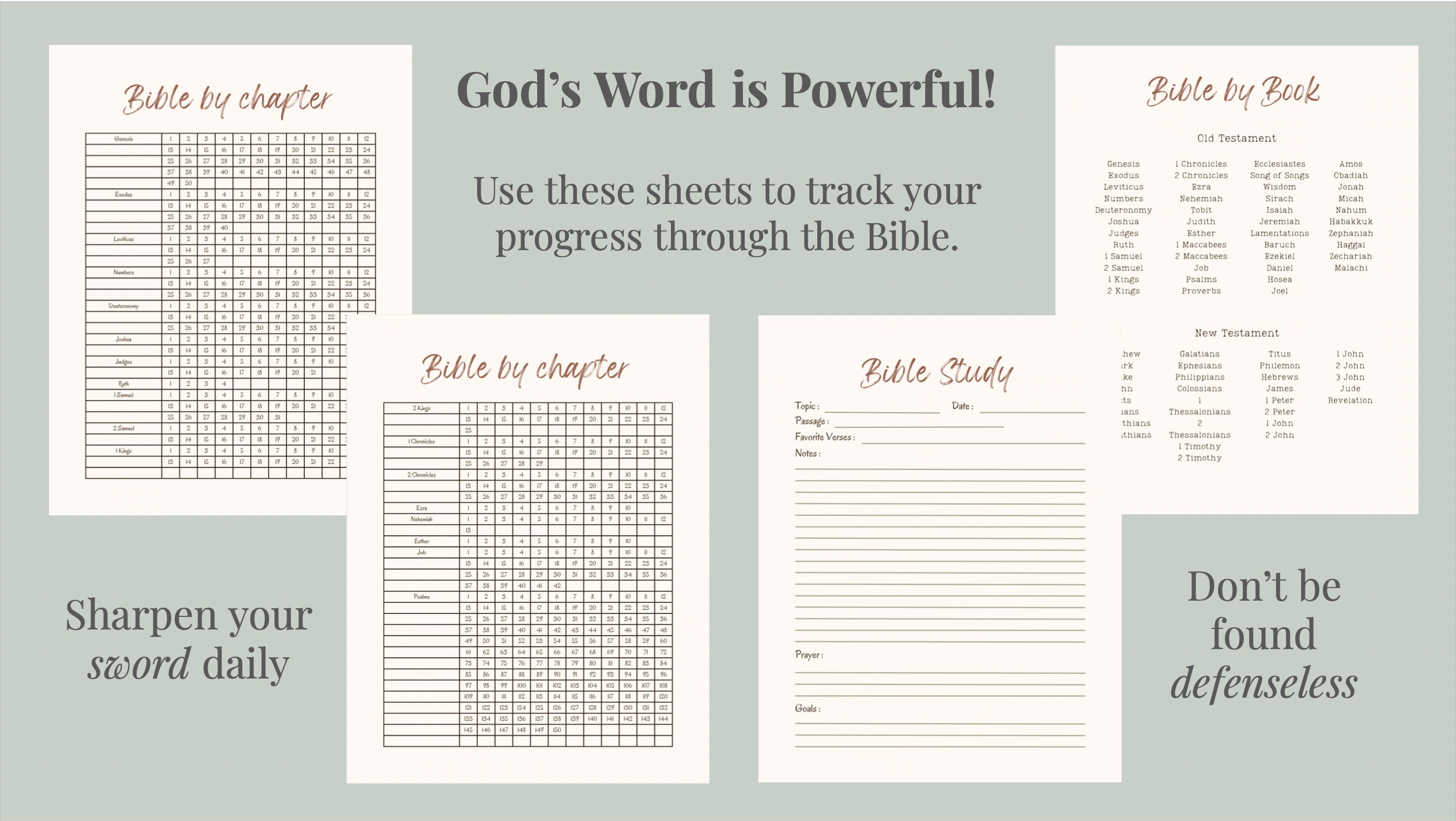 Christian Binder Template: Guided Prayer, Bible Study, Verse Mapping ...