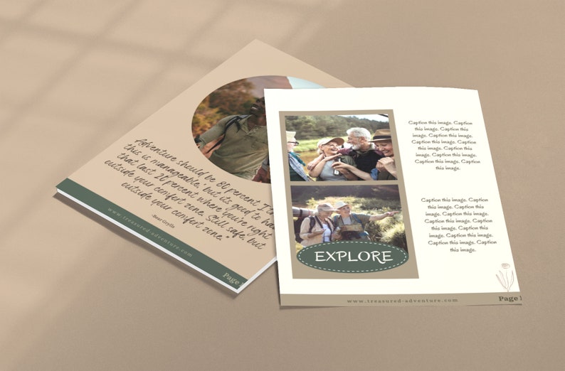 Rustic Adventure Magazine Template: Travel Photo Album (digital) - Etsy