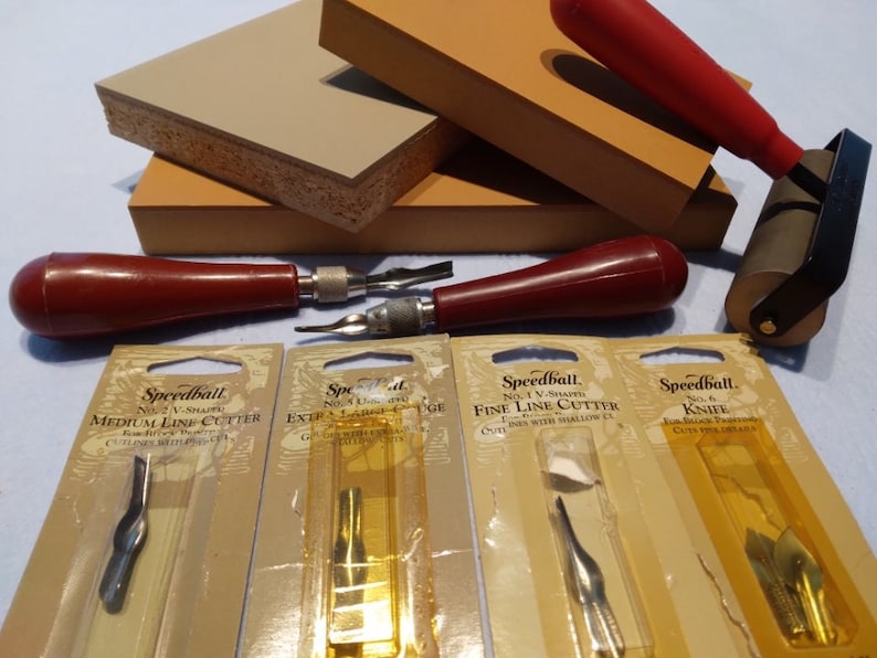 Angel Statue Print, 4x6 Print, Original Linocut Print, B&W Print, Peggy ...