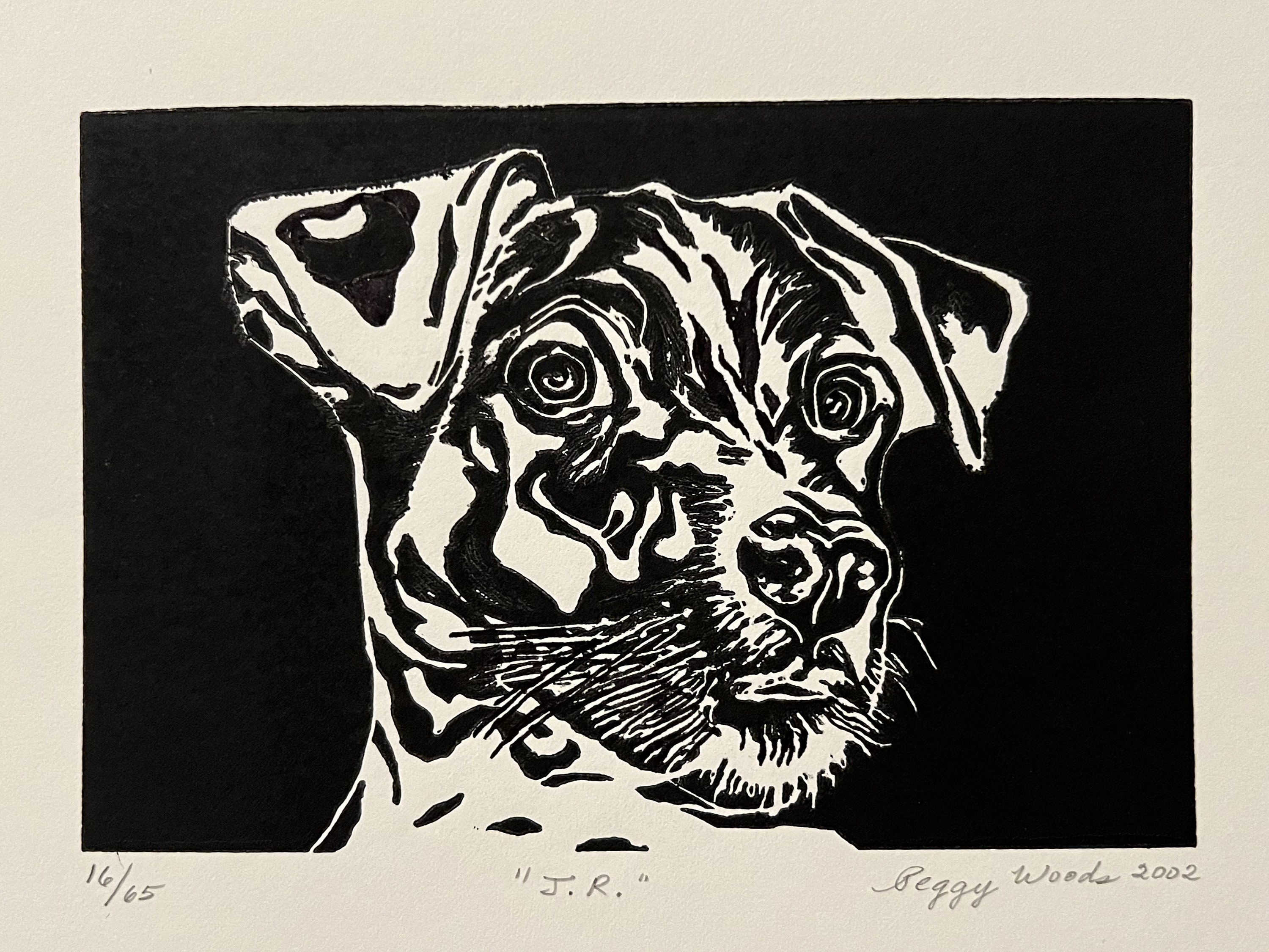 Terrier Print, 4x6 Print, Original Linocut Print, Animal Art, Animal ...