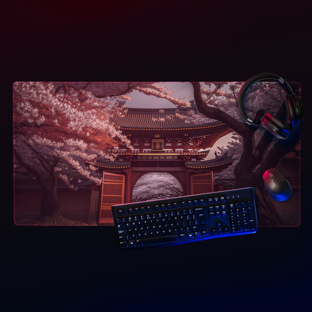 Japanese Cherry Blossom Gaming Mouse Pad - Etsy