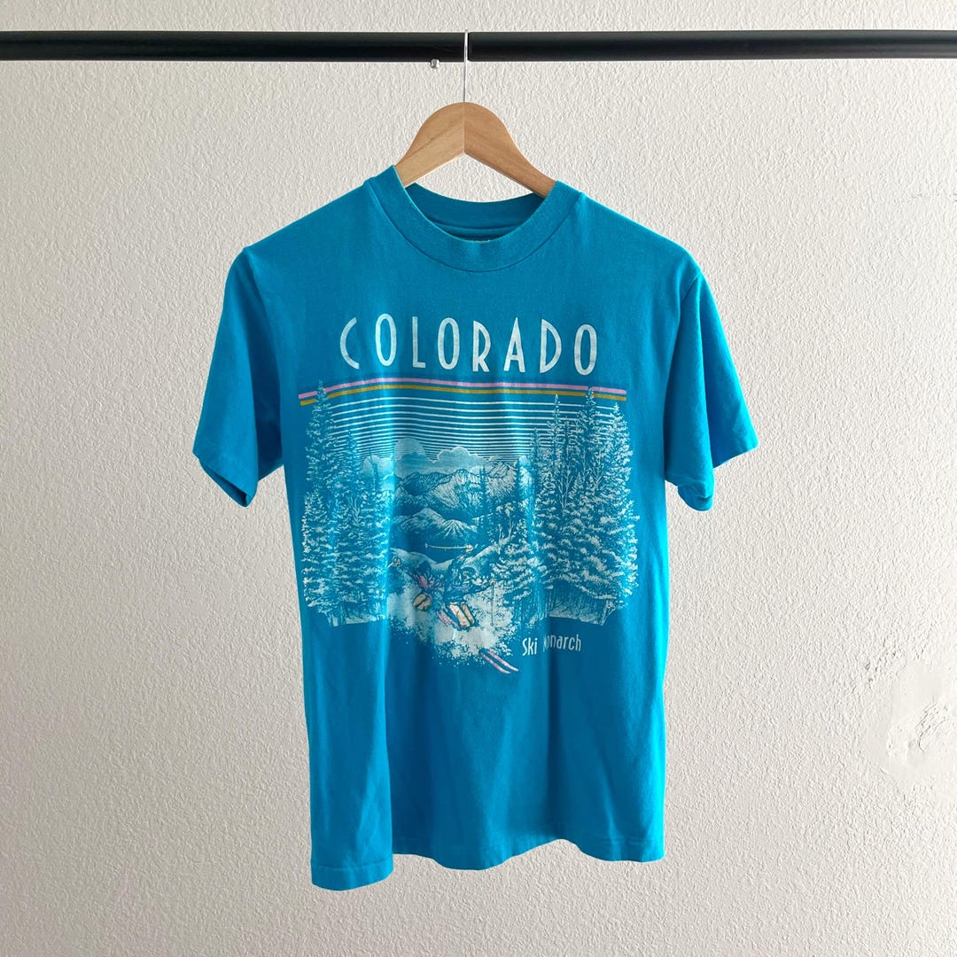Vintage 1980’s/90’s Single Stitch Blue Colorado Boat Rafting T-shirt ...
