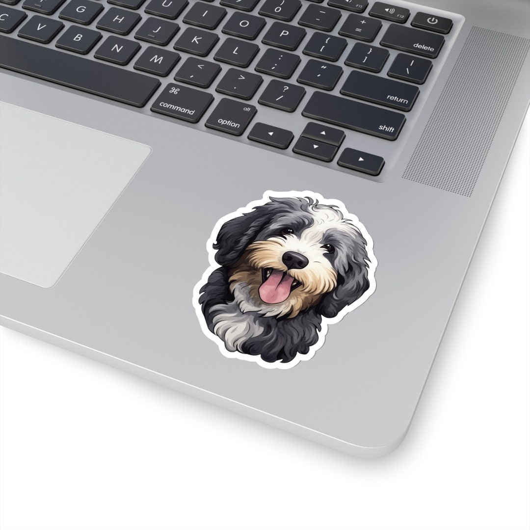 Cute Bernedoodle Sticker, Doodle Computer Sticker, Dog Lover Sticker ...