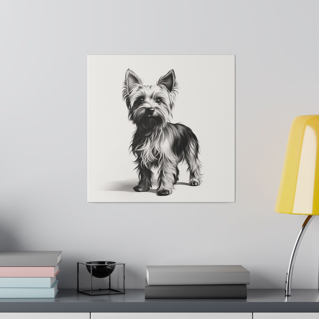 Dog Canvas, Yorkie Wall Art, Yorkshire Terrier Artwork, Creative Home ...