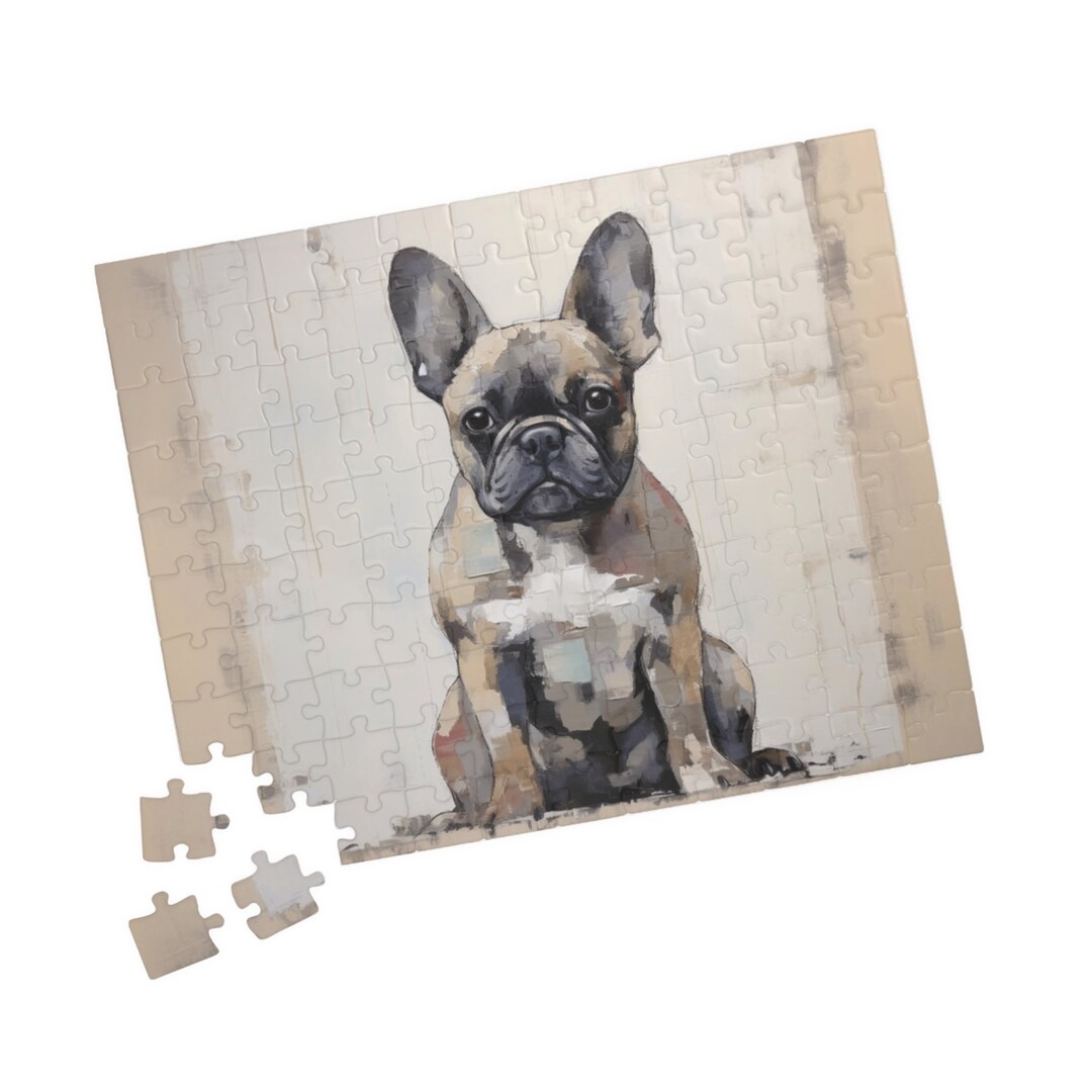 French Bulldog Jigsaw Puzzle, Trendy Puzzle for Dog Lover, Puzzle for ...