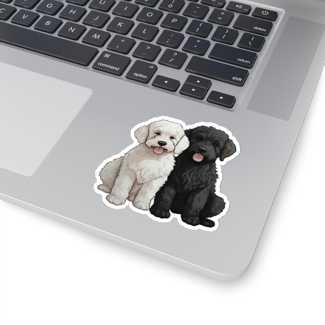 All Black and All White Doodle Sticker, Two Doodles, Cute Doodle ...