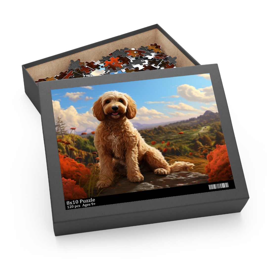 Labradoodle Jigsaw Puzzle Box, Beautiful Nature Puzzle Best Holiday ...
