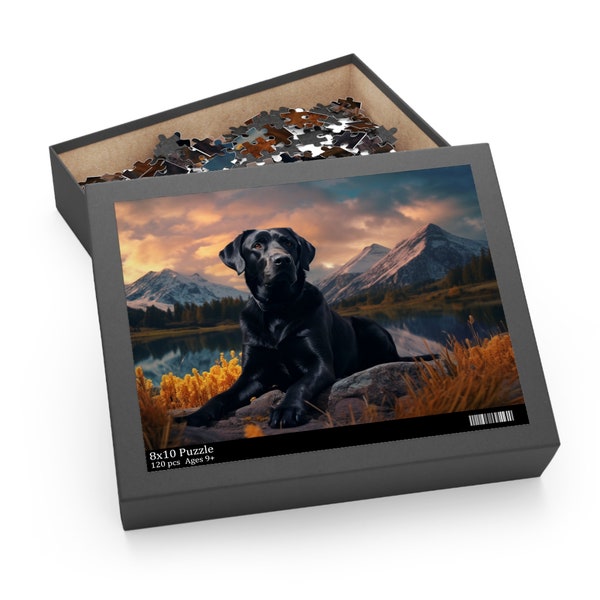 Black Labrador Puzzles - Etsy