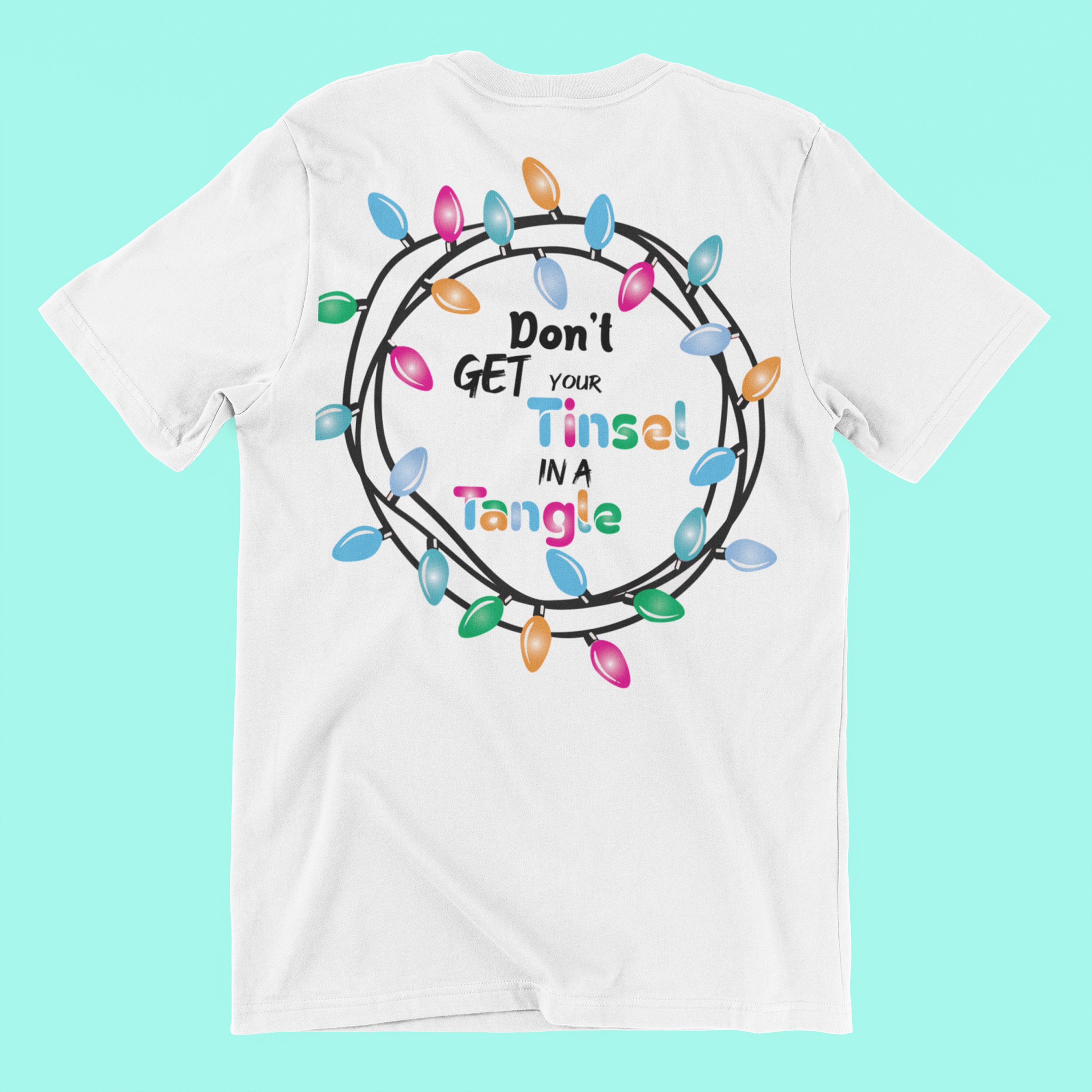 Tinsel Tangle Svg,tinsel in a Tangle Cutfile, Tangles Christmas Lights ...