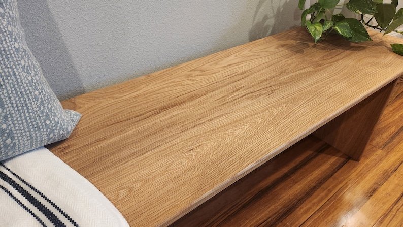 Bench Solid White Oak Hand Crafted - Etsy