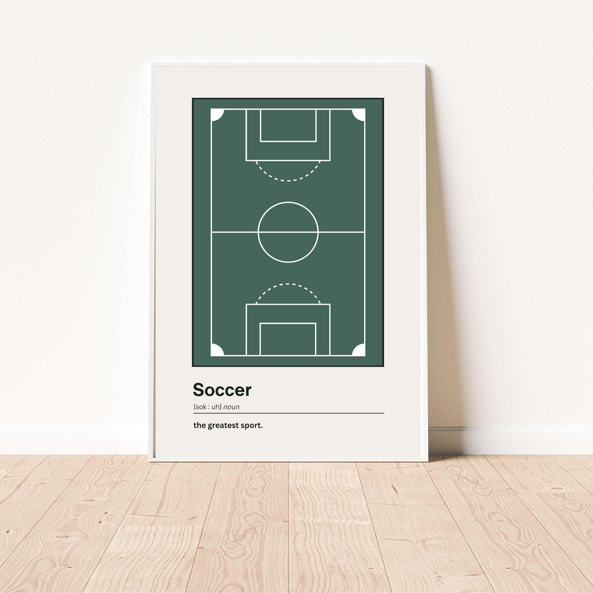 Soccer Definition Print Soccer Field Green Soccer Prints Boys Room ...