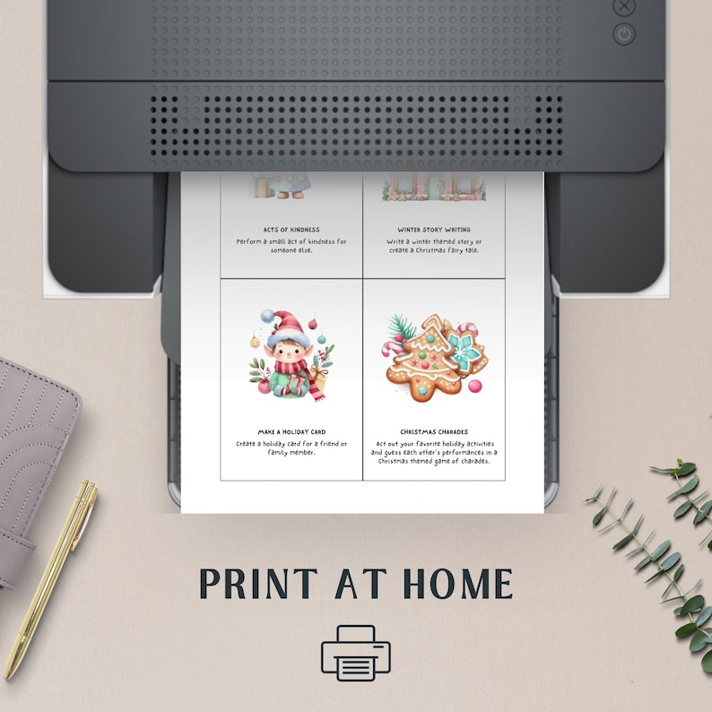 24+ Printable Advent Activity Cards for Kids, Kids Advent Cards ...