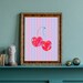 Retro Cherry Print | Colorful Fruit Wall Art | Playful Home Wall Decor ...