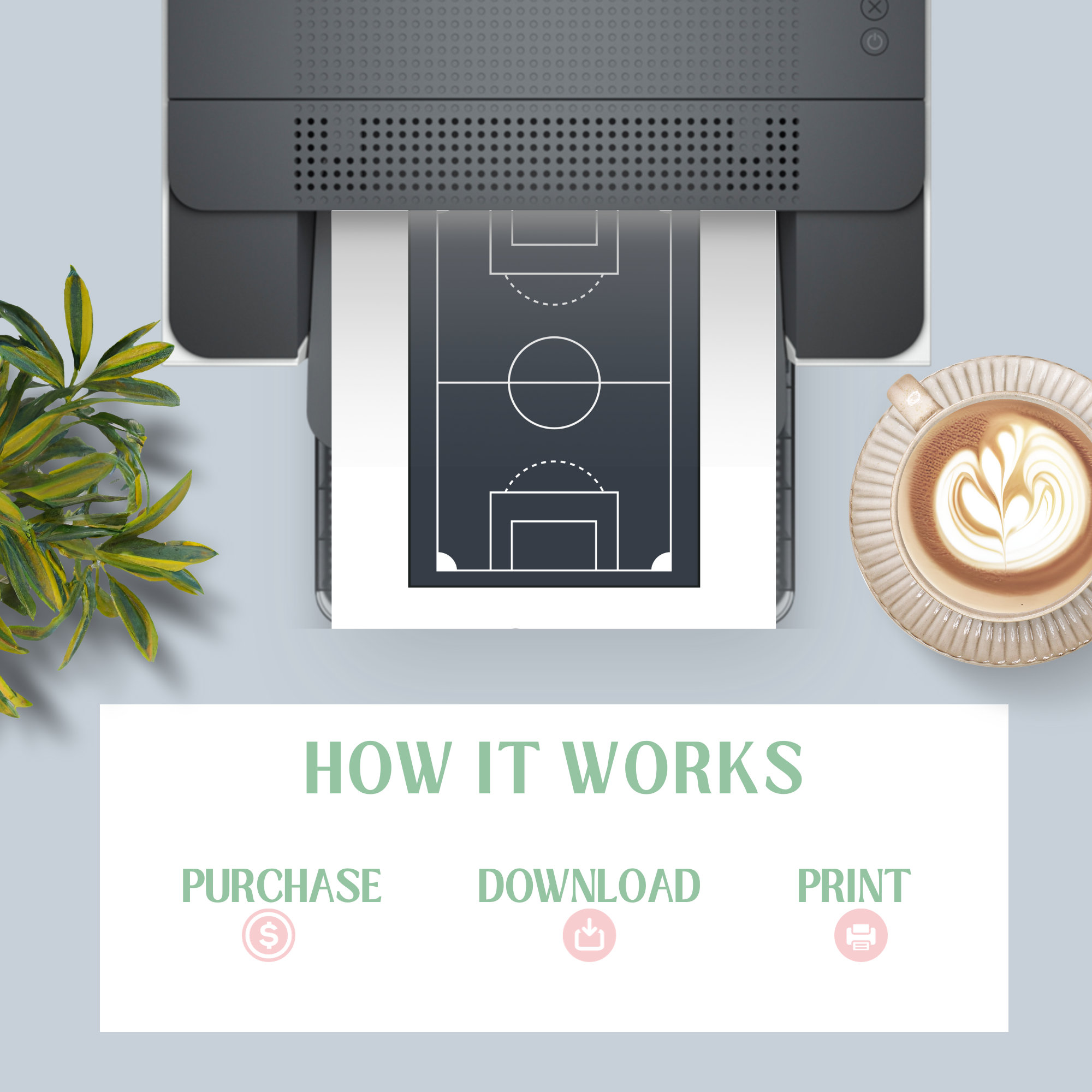 American Football Definition Print | Football Field | Blue Navy | Boys ...