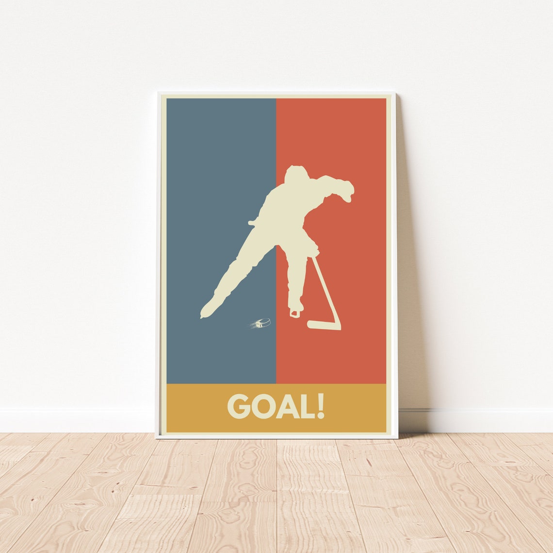 Set of 6 Retro Sports Prints Retro Colours Boys Room Décor Basketball ...